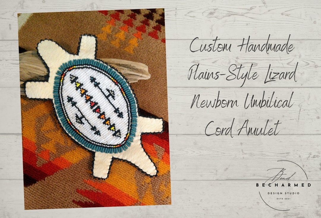 Custom Lizard Newborn Amulets - Made-to-order Handmade Plains-style ...
