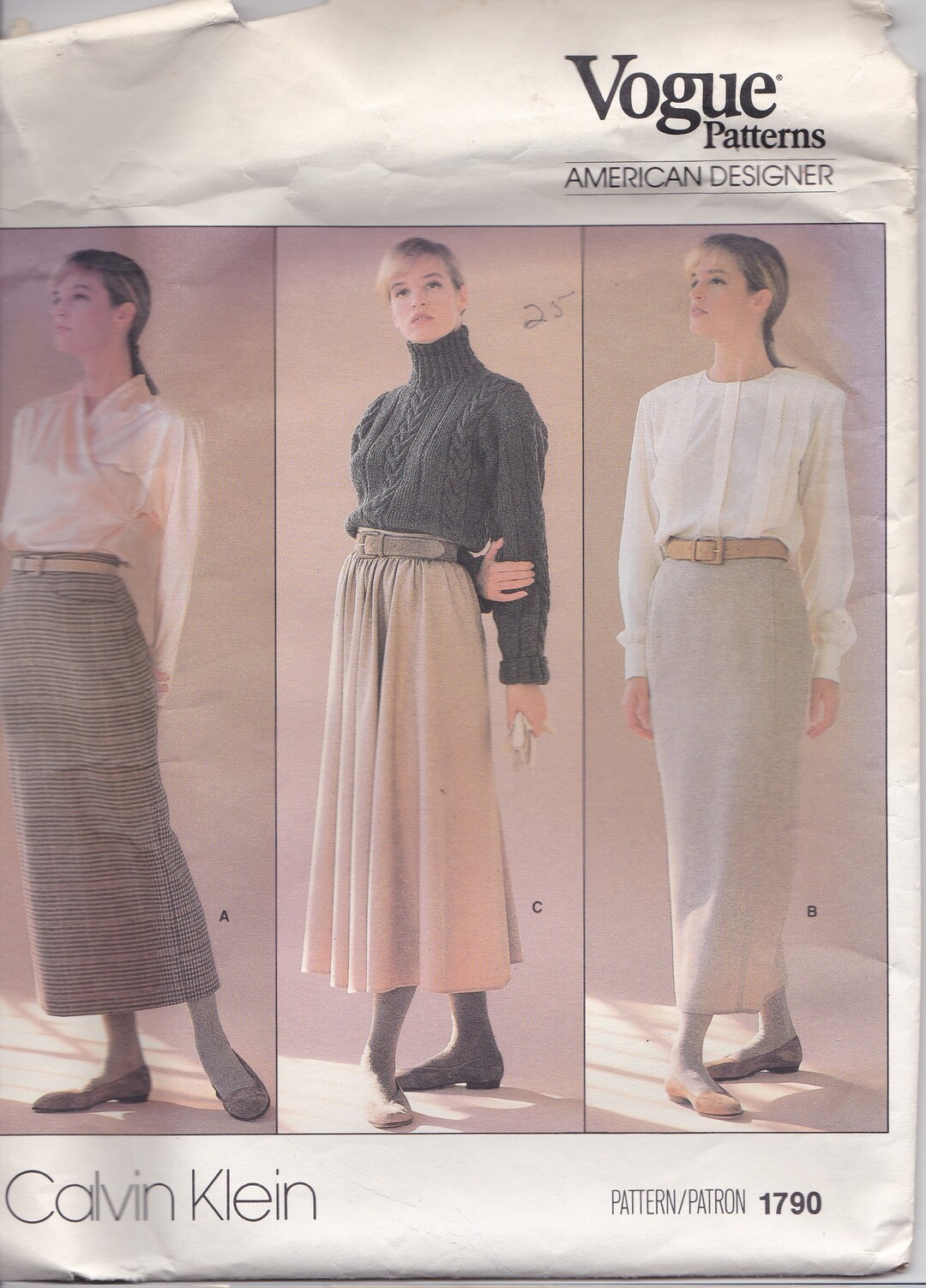 Sewing Pattern for 3 Skirts: Straight/flared or Mid-calf Length ...