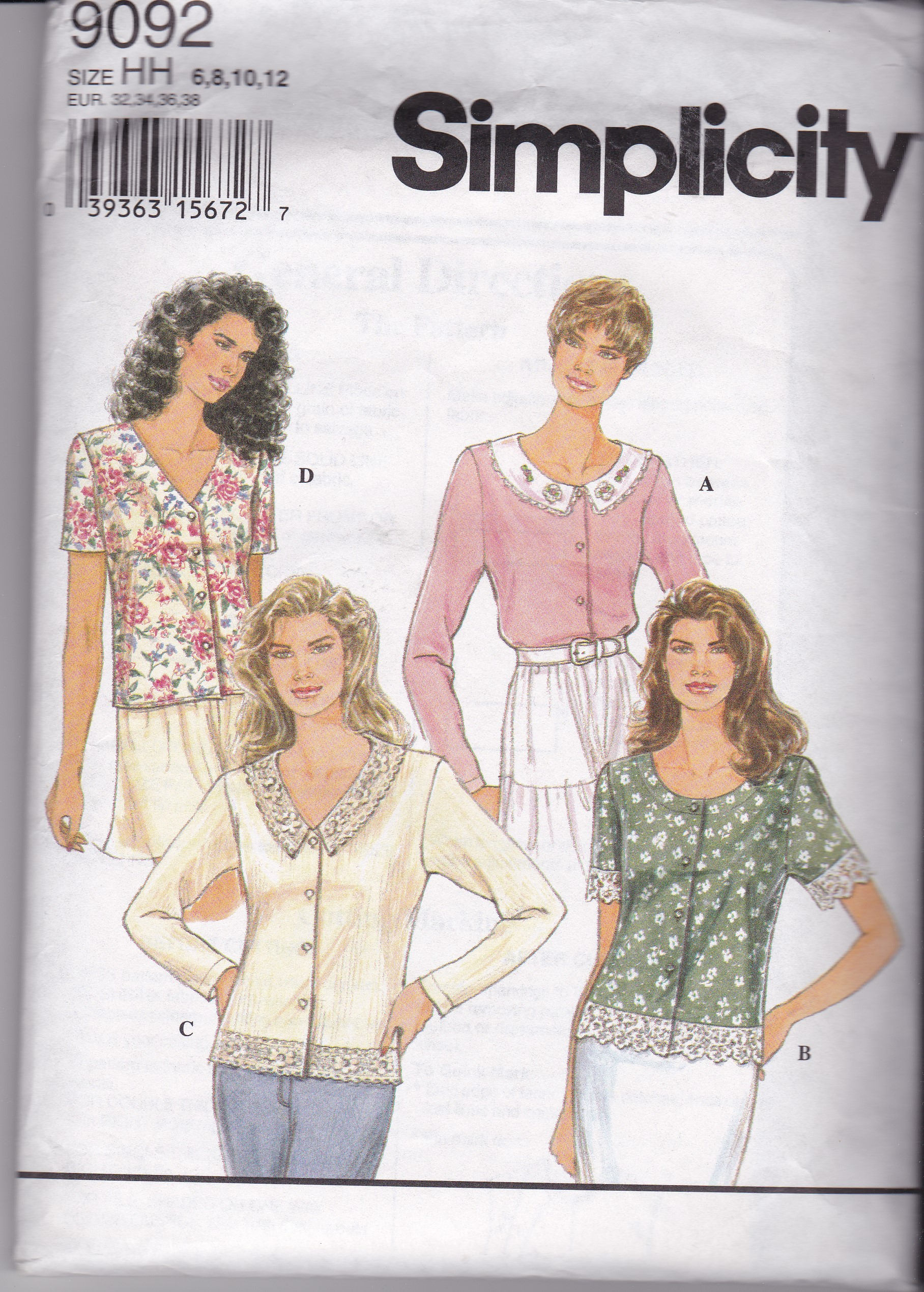 RARE Vintage Simplicity 9092 in Size 6-8 for Collection of - Etsy