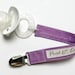 Pacifier Clip: Lilac - Pacifier Clip Girl - Purple Pacifier Clip - Paci ...