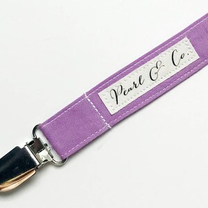 Pacifier Clip: Lilac - Pacifier Clip Girl - Purple Pacifier Clip - Paci ...