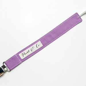 Pacifier Clip: Lilac - Pacifier Clip Girl - Purple Pacifier Clip - Paci ...