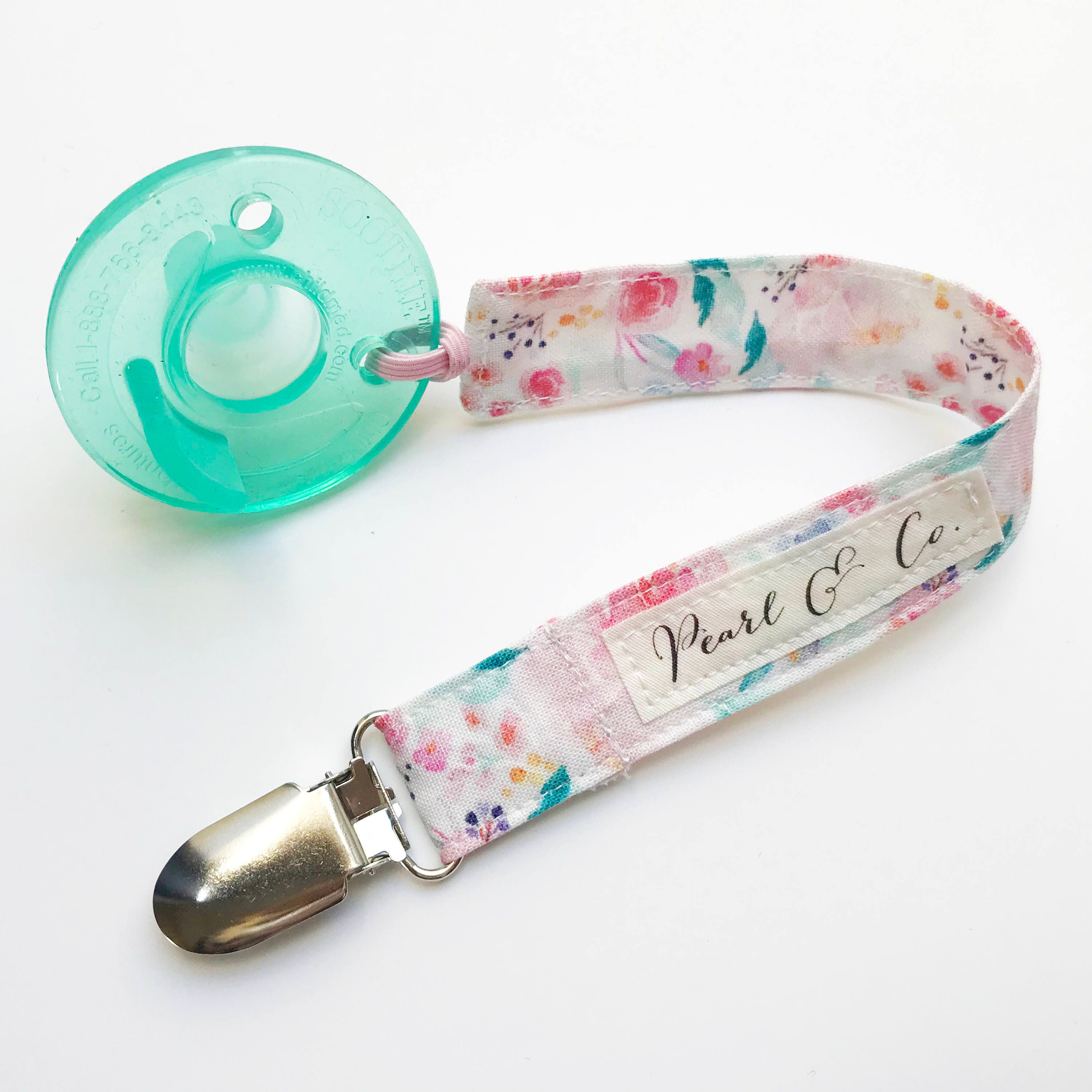 Pacifier Clip: Mermaid Lagoon Watercolor Floral Pacifier | Etsy