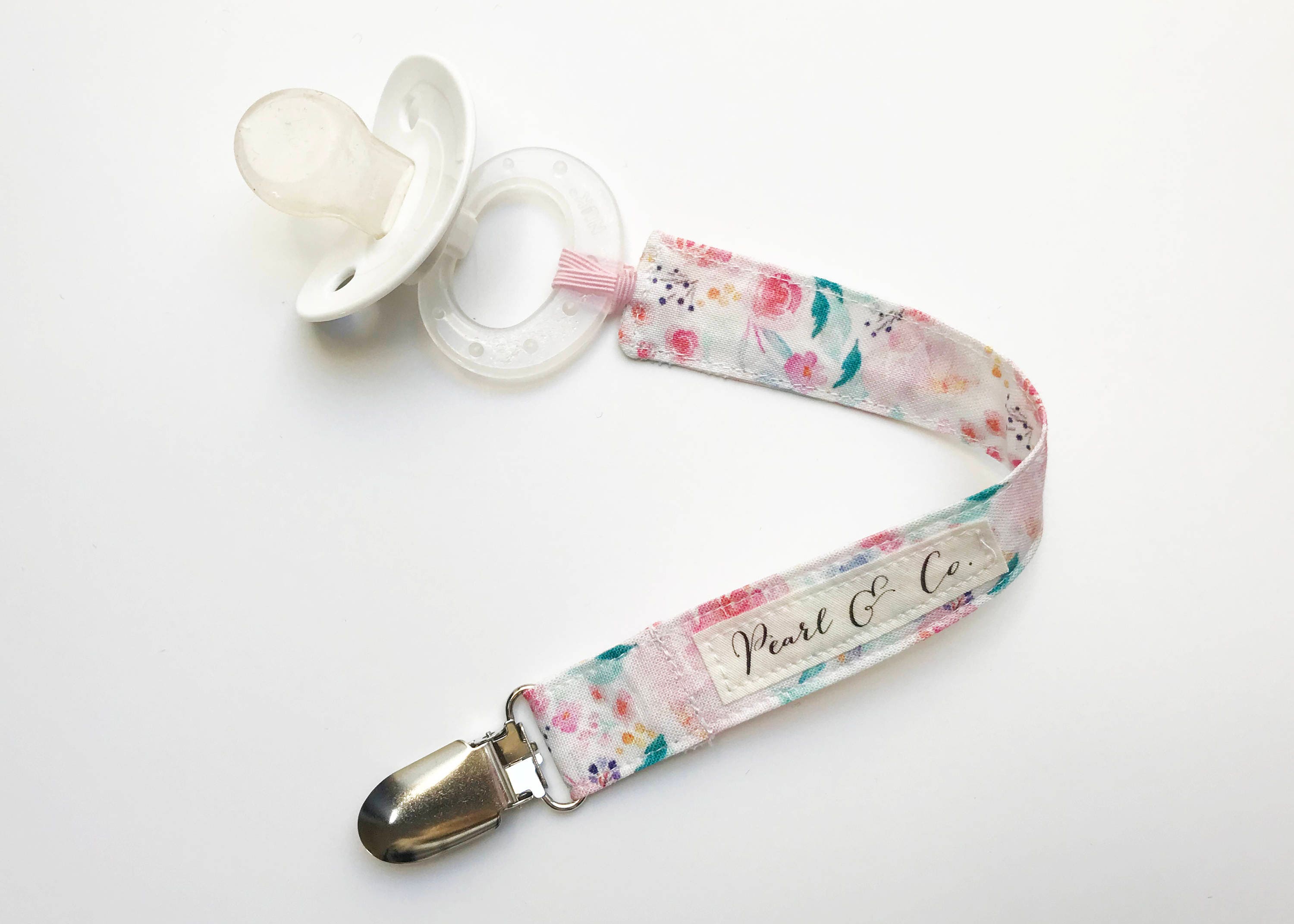 Pacifier Clip: Mermaid Lagoon Watercolor Floral Pacifier | Etsy