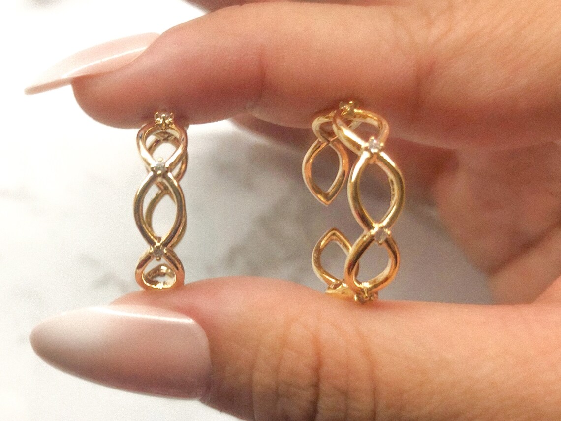 Adjustable 18k Gold Plated Double Helix Style Ring - Etsy