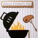 Happy Father's Day Grilling Card Hand Made Embossed One of | Etsy