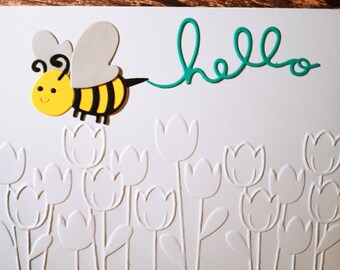 Hello Greeting Card - Etsy