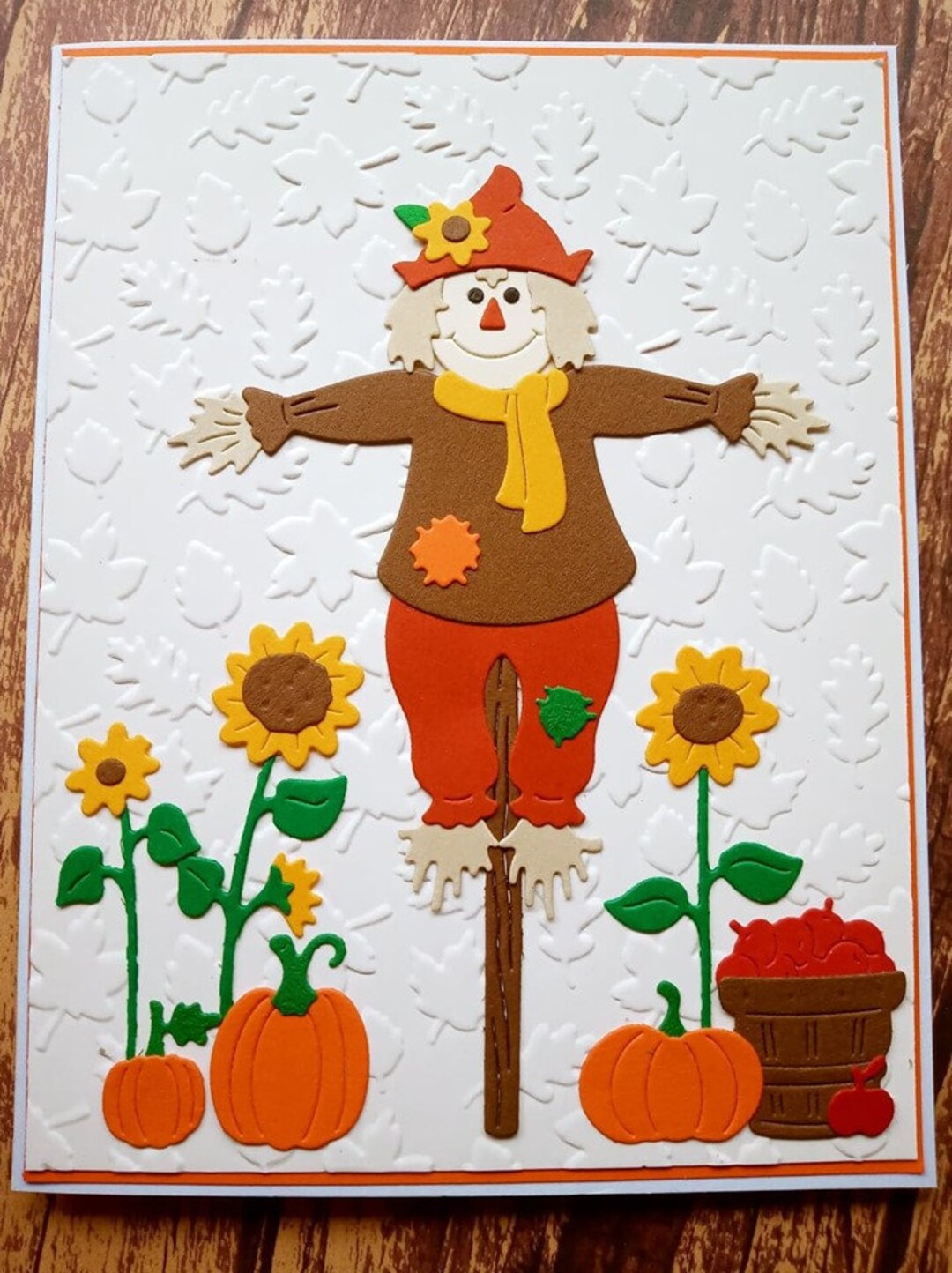 Scarecrow Fall Card Thanksgiving Card Handmade Greeting Card Happy Fall ...