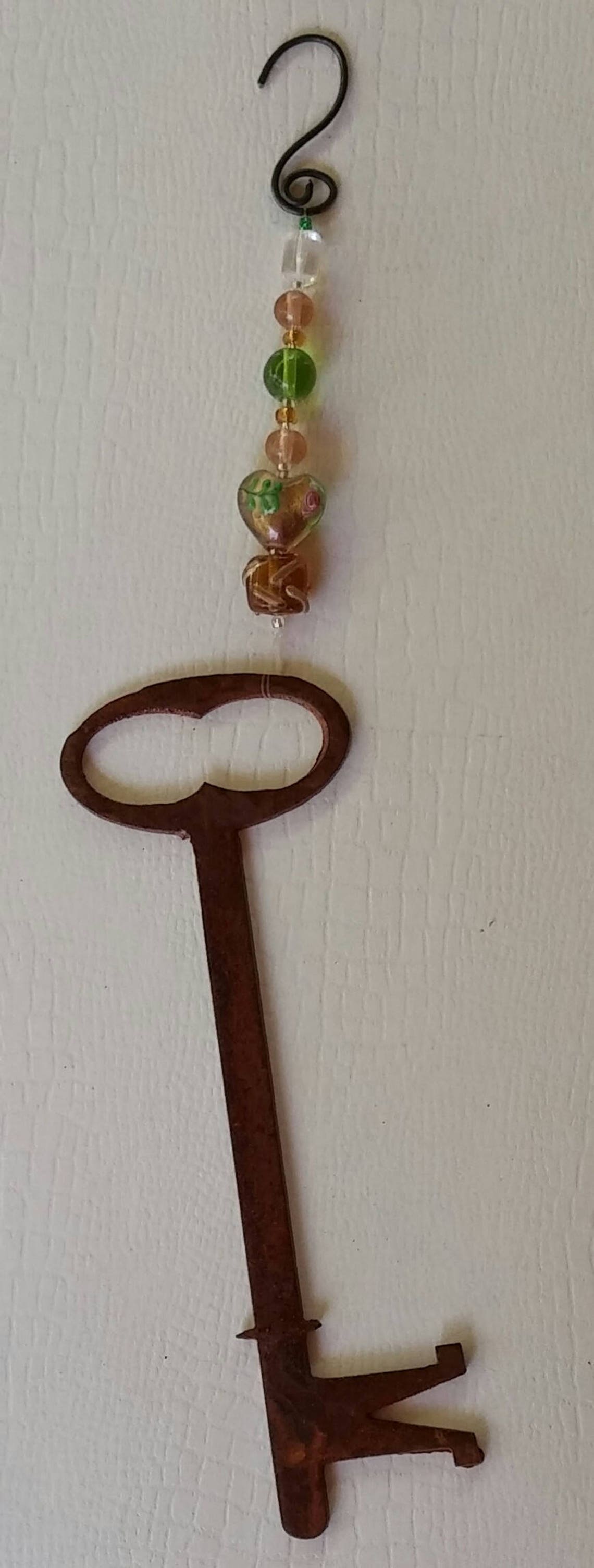 Key Metal Wall Art Metal Yard Art Skeleton Key Decor Sun - Etsy