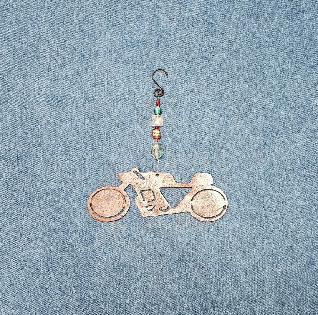 Motorcycle Metal Art, Metal Art, Motorcycle Gift, Garden Decor Gift ...