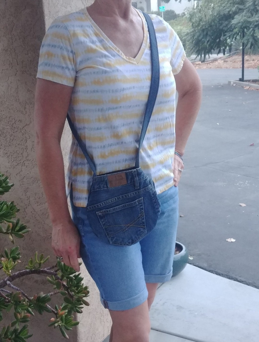 Crossbody Bag Denim Jeans, Round Denim Bag, Blue Jeans Bag, Tote Bag ...