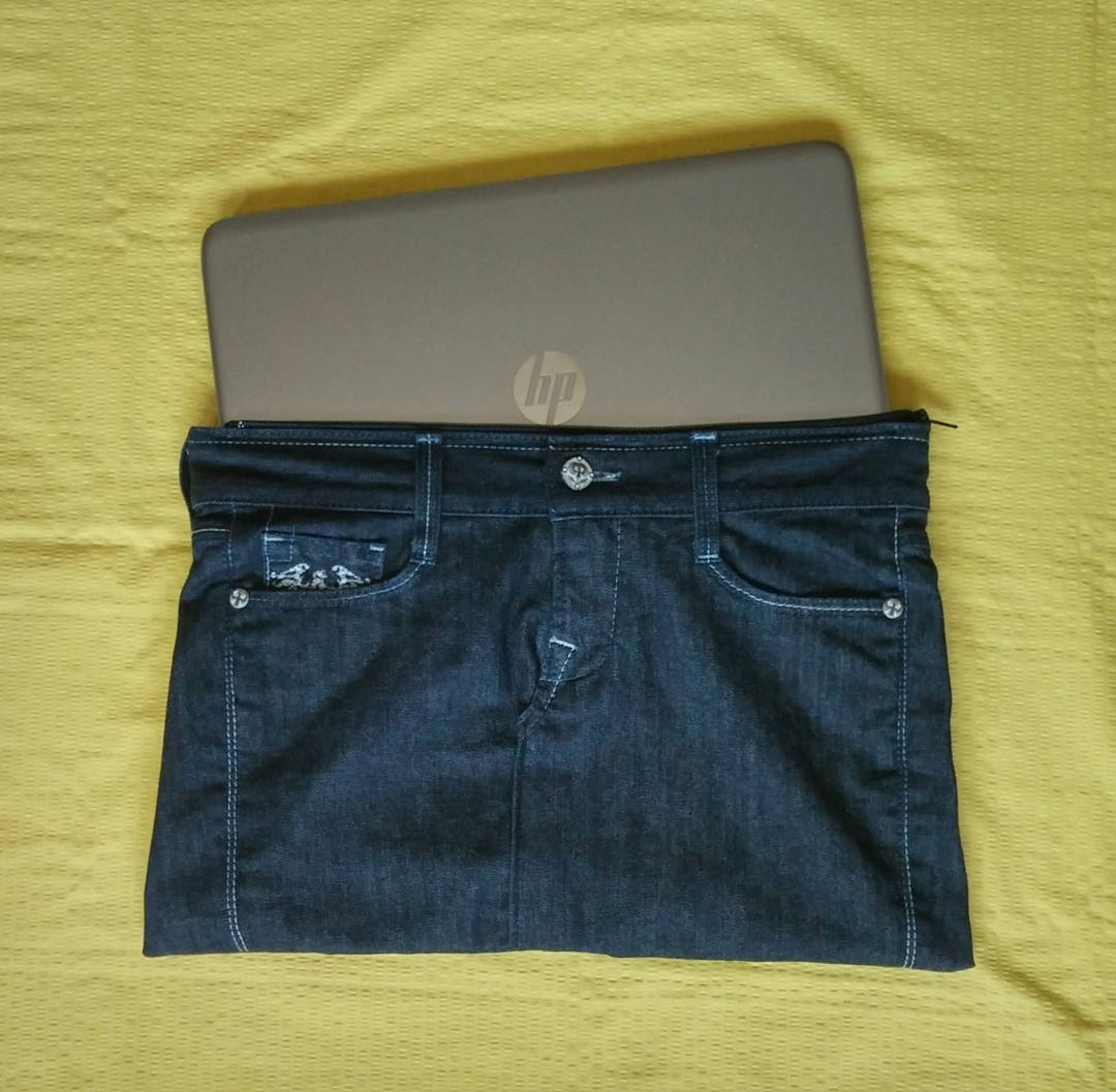Laptop Bag Denim, Laptop Sleeve, Laptop Case, Electronics Bag Blue ...
