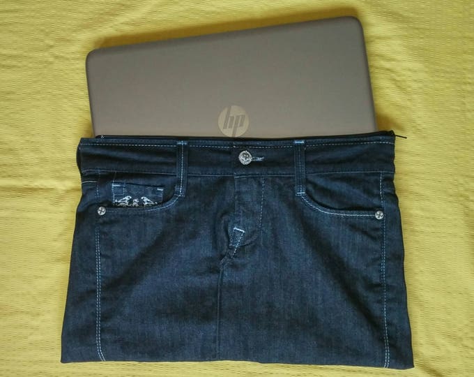 Laptop Bag Denim, Laptop Sleeve, Laptop Case, Electronics Bag Blue ...