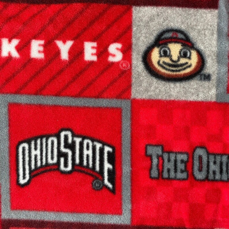 Osu-ohio State University Buckeyes Fleece Santa Hat - Etsy