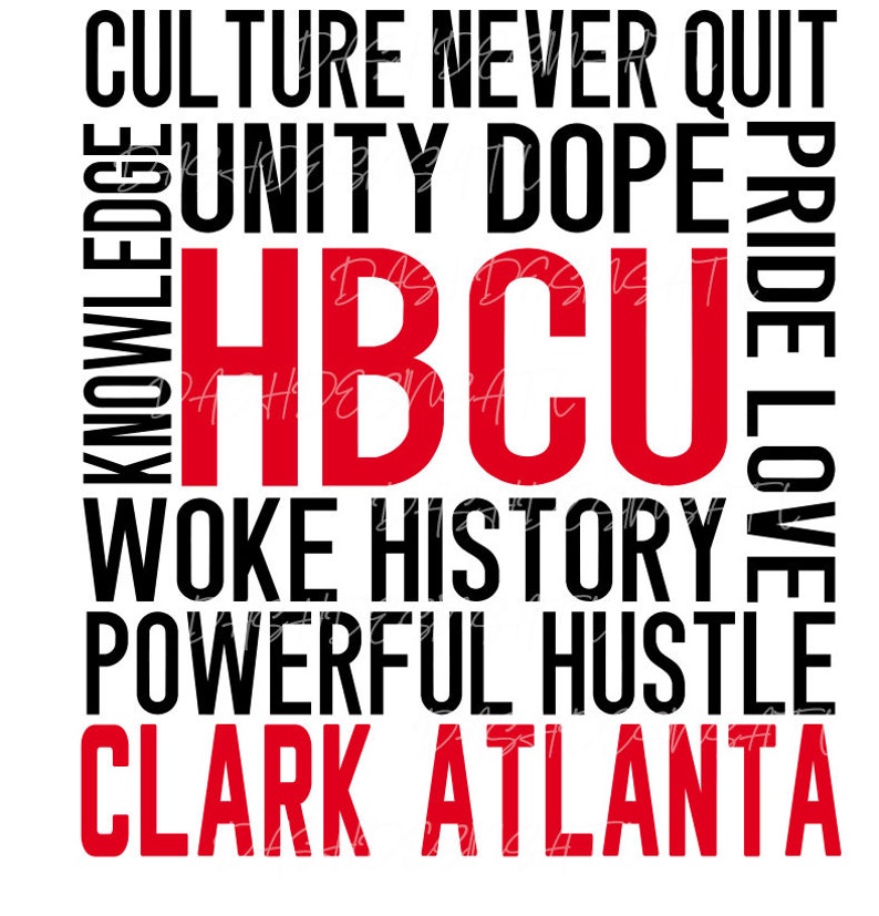 CLARK ATLANTA Historically Black College University HBCU Vector Files ...