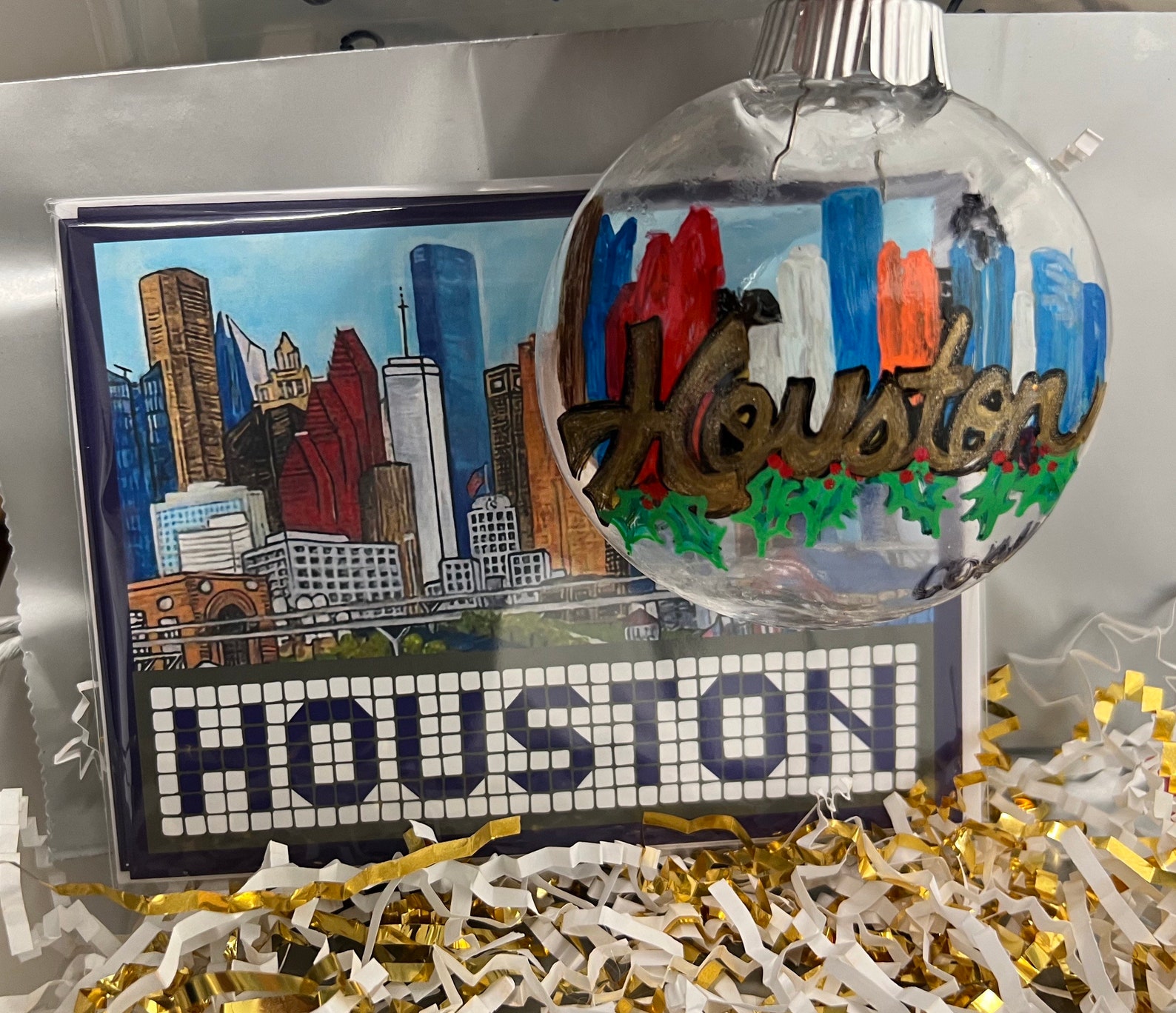 Iconic Houston Card Set of 4 - Etsy