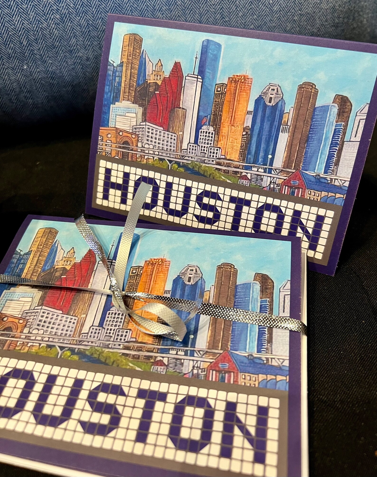 Iconic Houston Card Set of 4 - Etsy