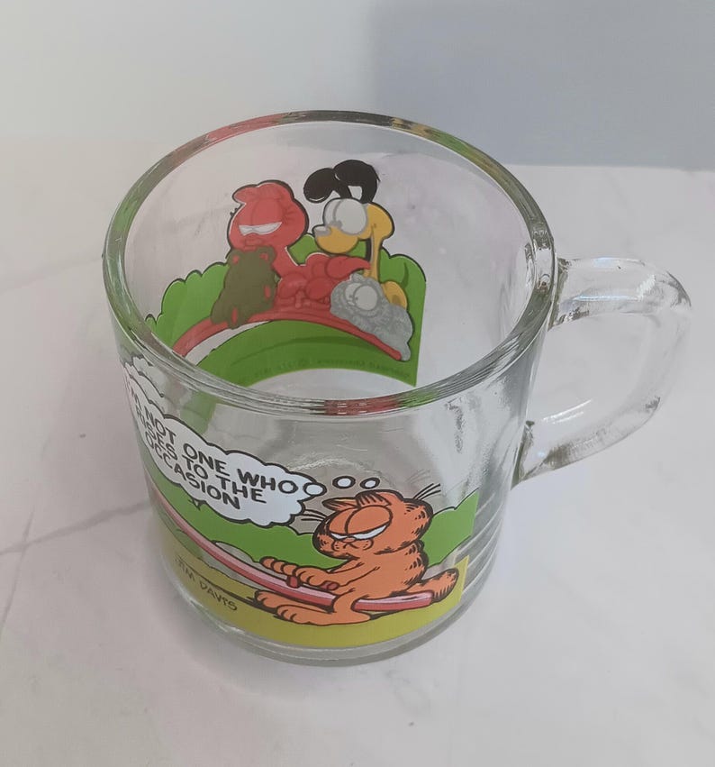 Garfield Glass Mcdonalds Mug - Etsy