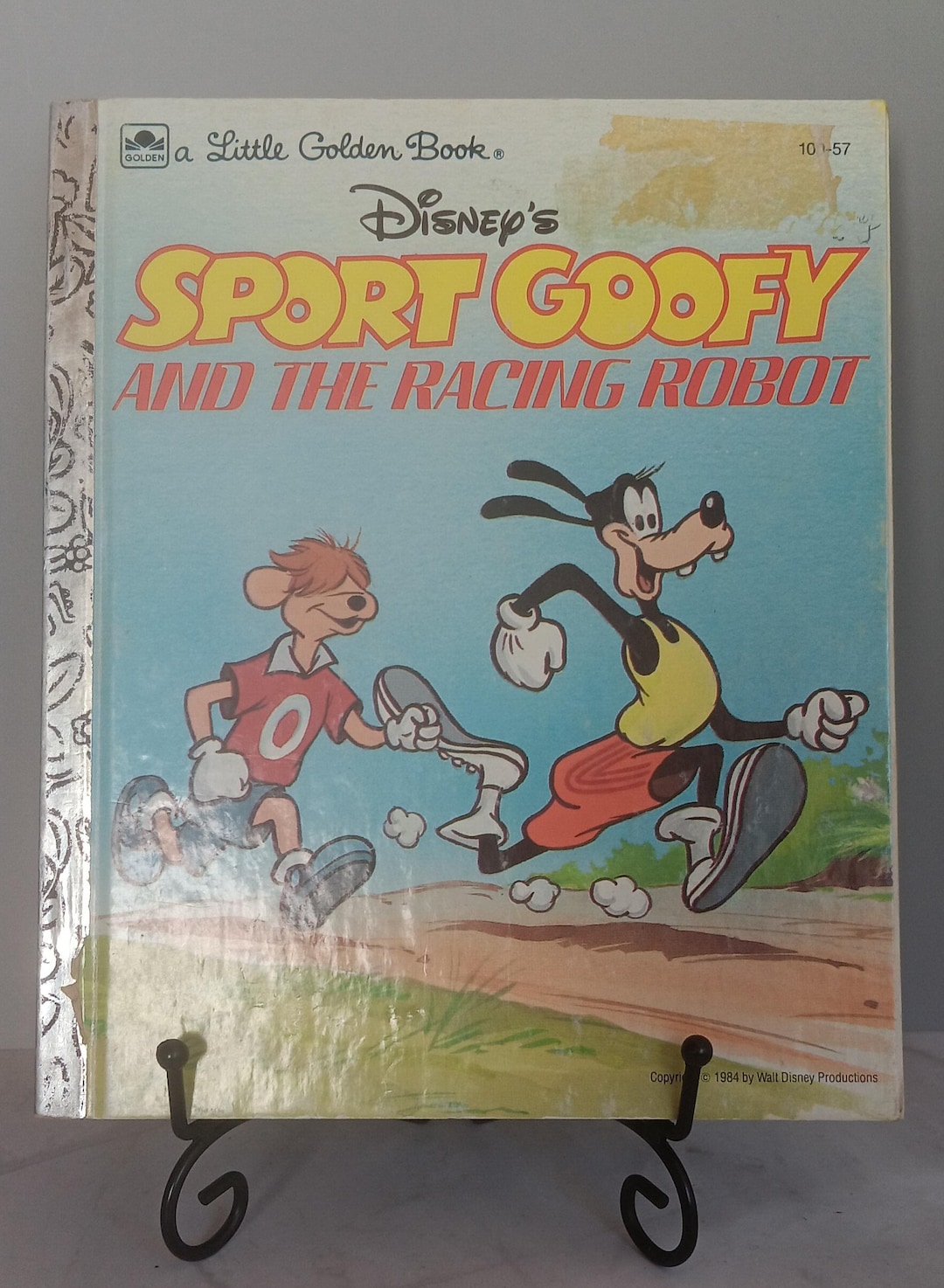 Vintage Little Golden Book - Sport Goofy and the Racing Robot - 1984 - Etsy