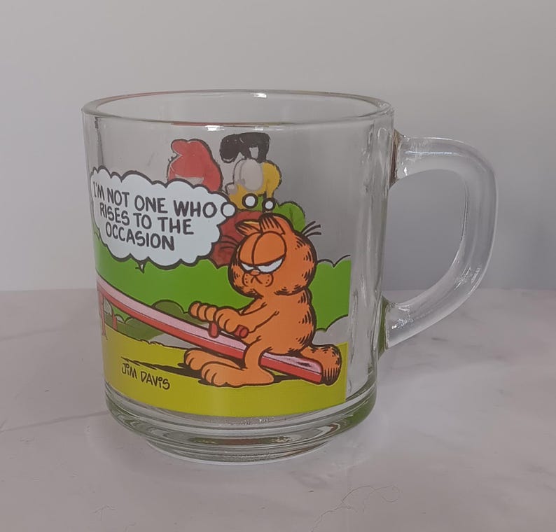 Garfield Glass Mcdonalds Mug - Etsy