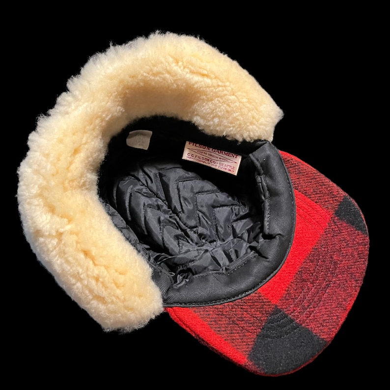 Authentic Plaid Wool Filson Hunting Hat With Shearling - Etsy