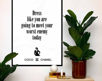 Coco chanel poster | Etsy