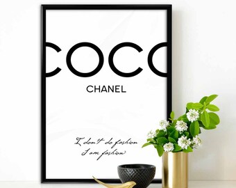Coco chanel poster | Etsy