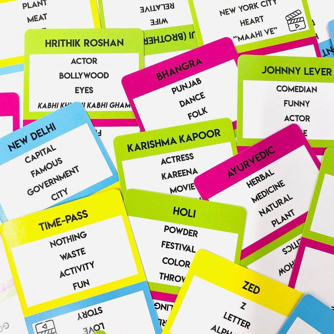 Desi Chaat Game L Indian Taboo Desi Taboo Bollywood Game L Indian Christmas T L Desi