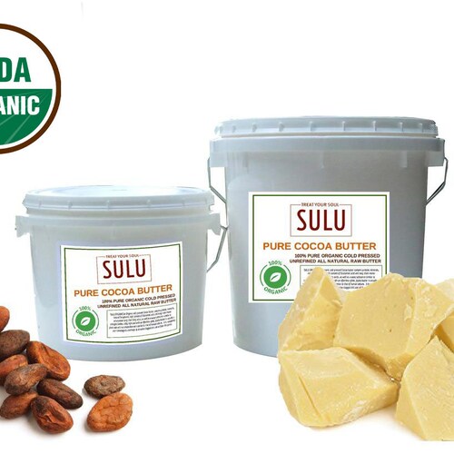 Pure Raw COCOA BUTTER Organic Unrefined Natural Pure Prime - Etsy