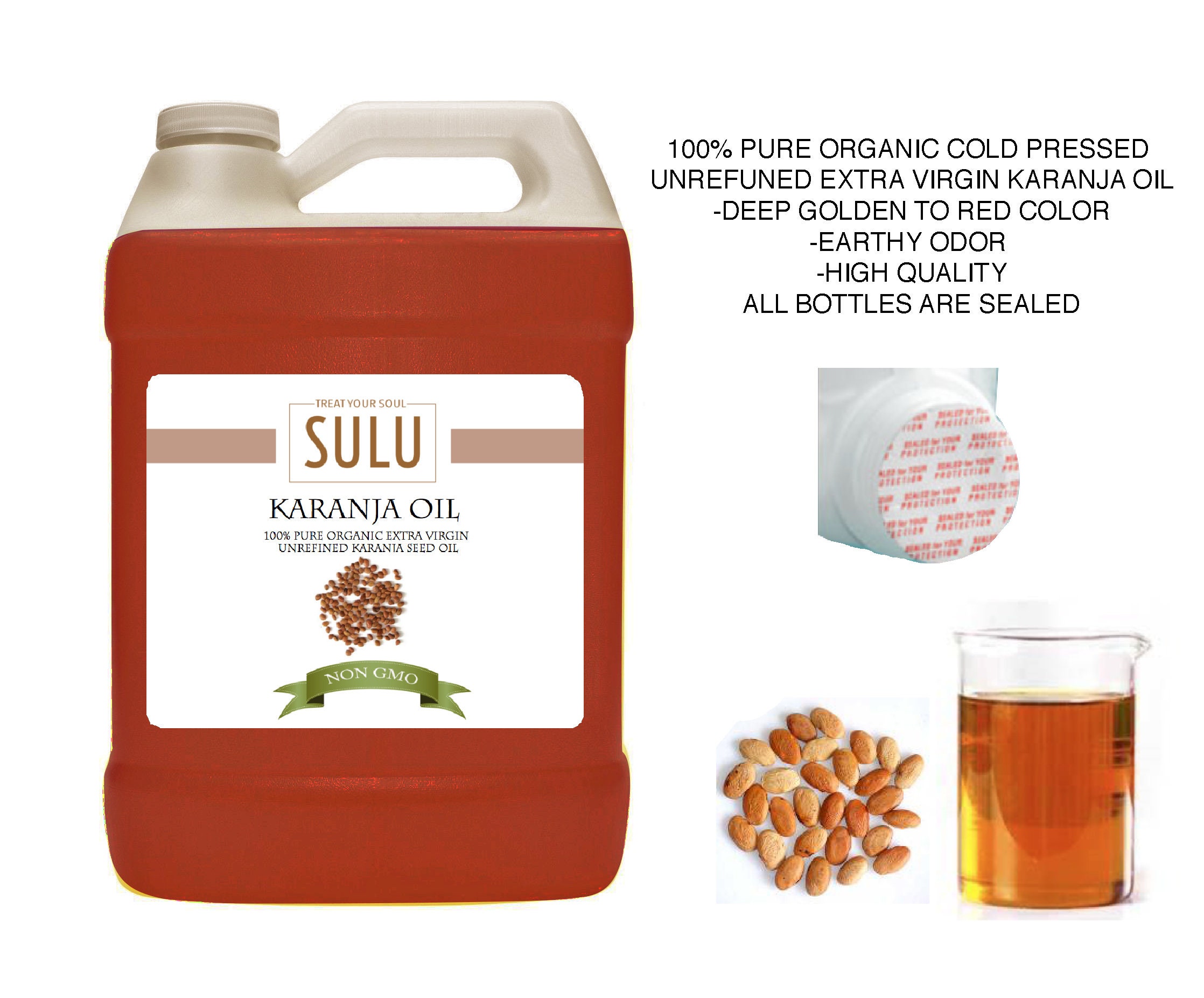 Organic Karanja oil 100% pure oil cold pressed from 4 oz up to | Etsy