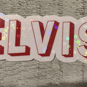 Elvis Sticker Elvis Name Sticker Elvis Sparkle Name Sticker Elvis Name ...