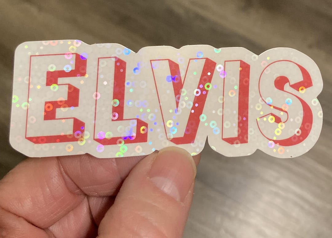 Elvis Sticker Elvis Name Sticker Elvis Sparkle Name Sticker Elvis Name ...