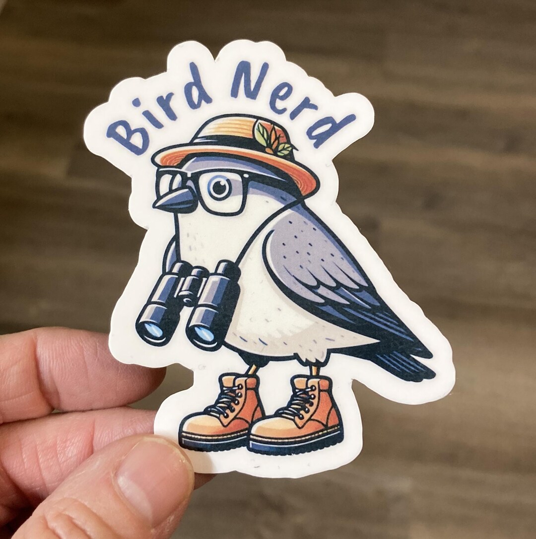 Bird Nerd Sticker Bird Sticker Bird Watcher Sticker Waterproof Bird ...