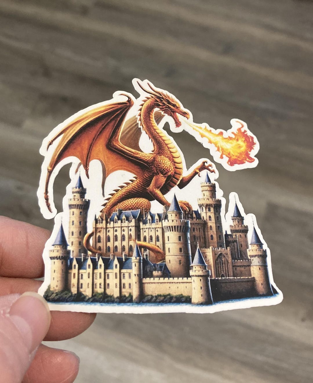 Gold Dragon Sticker, Dragon Sticker, Gold Color Dragon Sticker, Dragon ...
