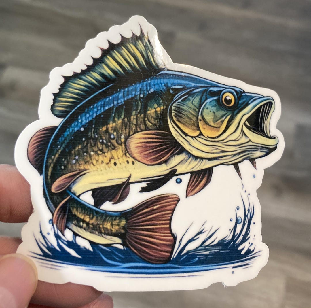 Walleye Fish Sticker Fish Sticker Iowa Fish Sticker Walleye Sticker - Etsy