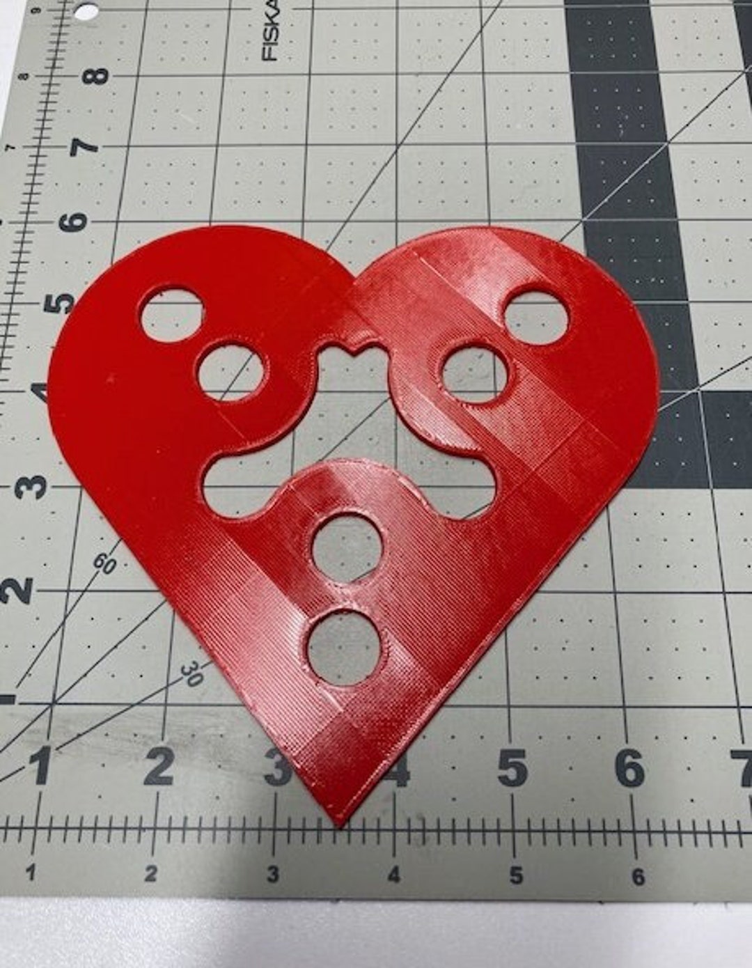 3 D Heart Template for Cutting Out Hearts Large 6 Inch Heart Template ...