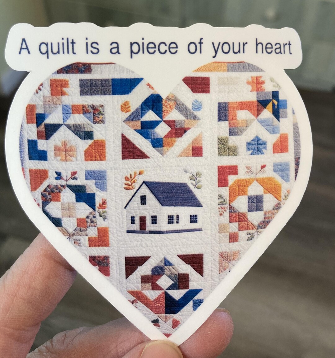 Quilting Sticker Quilt Sticker A Quilt is A Piece of Your Heart Sticker ...
