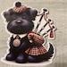 Scottish Dog Sticker Scotty Dog Sticker Dog Bagpipe Sticker Scottish ...