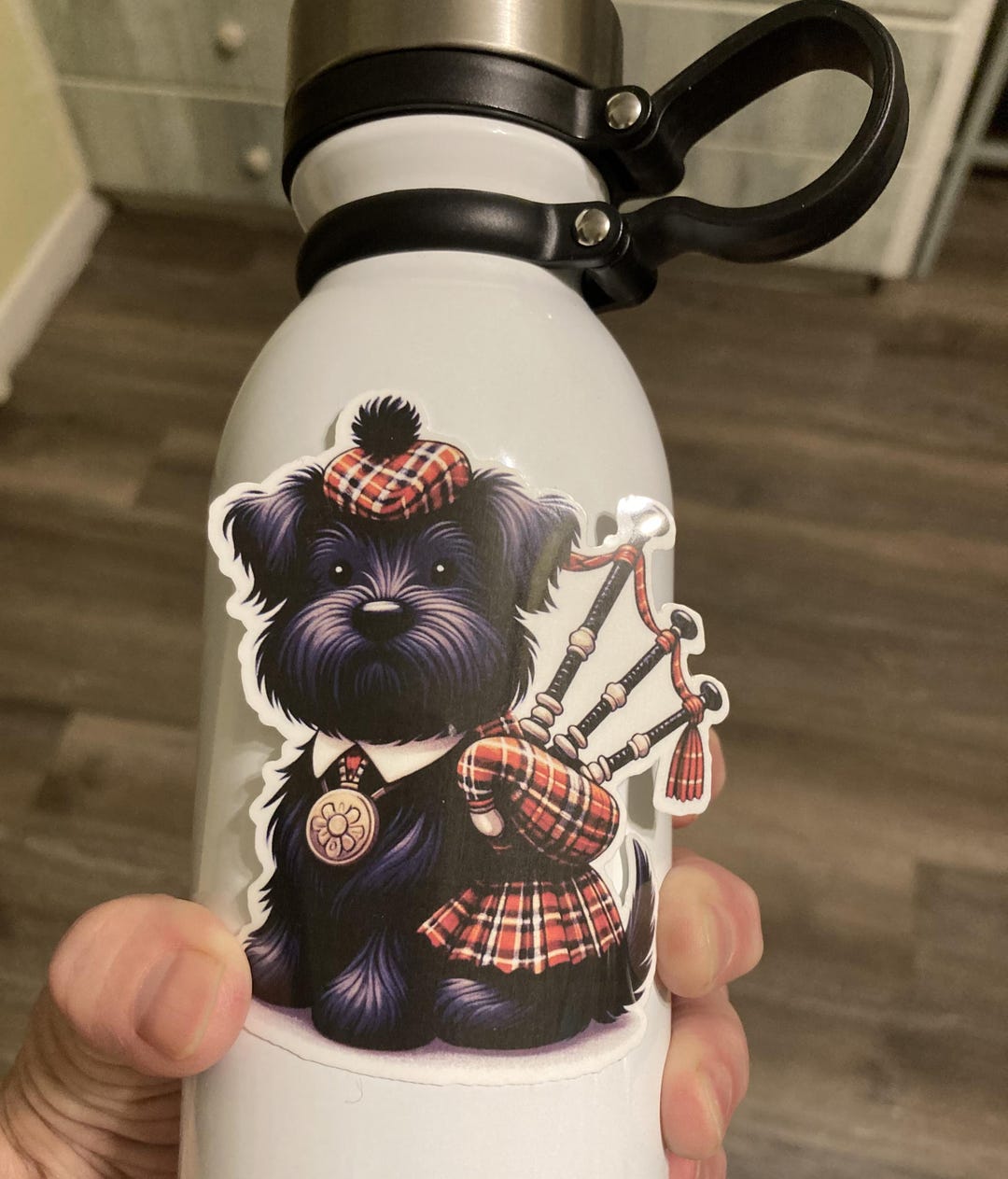 Scottish Dog Sticker Scotty Dog Sticker Dog Bagpipe Sticker Scottish ...