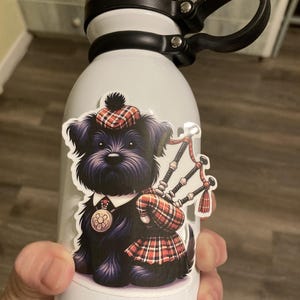 Scottish Dog Sticker Scotty Dog Sticker Dog Bagpipe Sticker Scottish ...