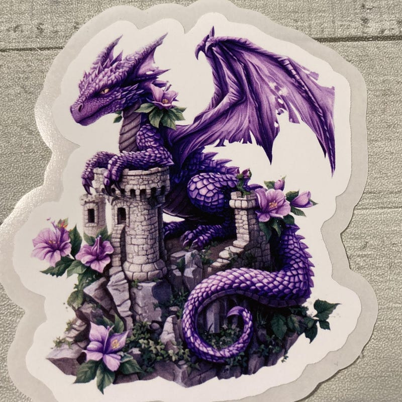 Purple Paper Craft Dragon - Etsy