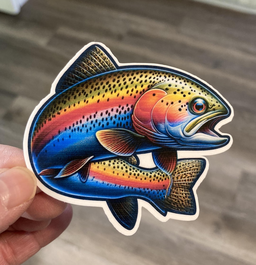 Rainbow Trout Sticker Fish Sticker Fish of Iowa Sticker Rainbow Trout ...