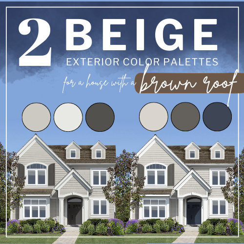 BEIGE Exterior House Paint Ideas - Color Combinations -custom House ...