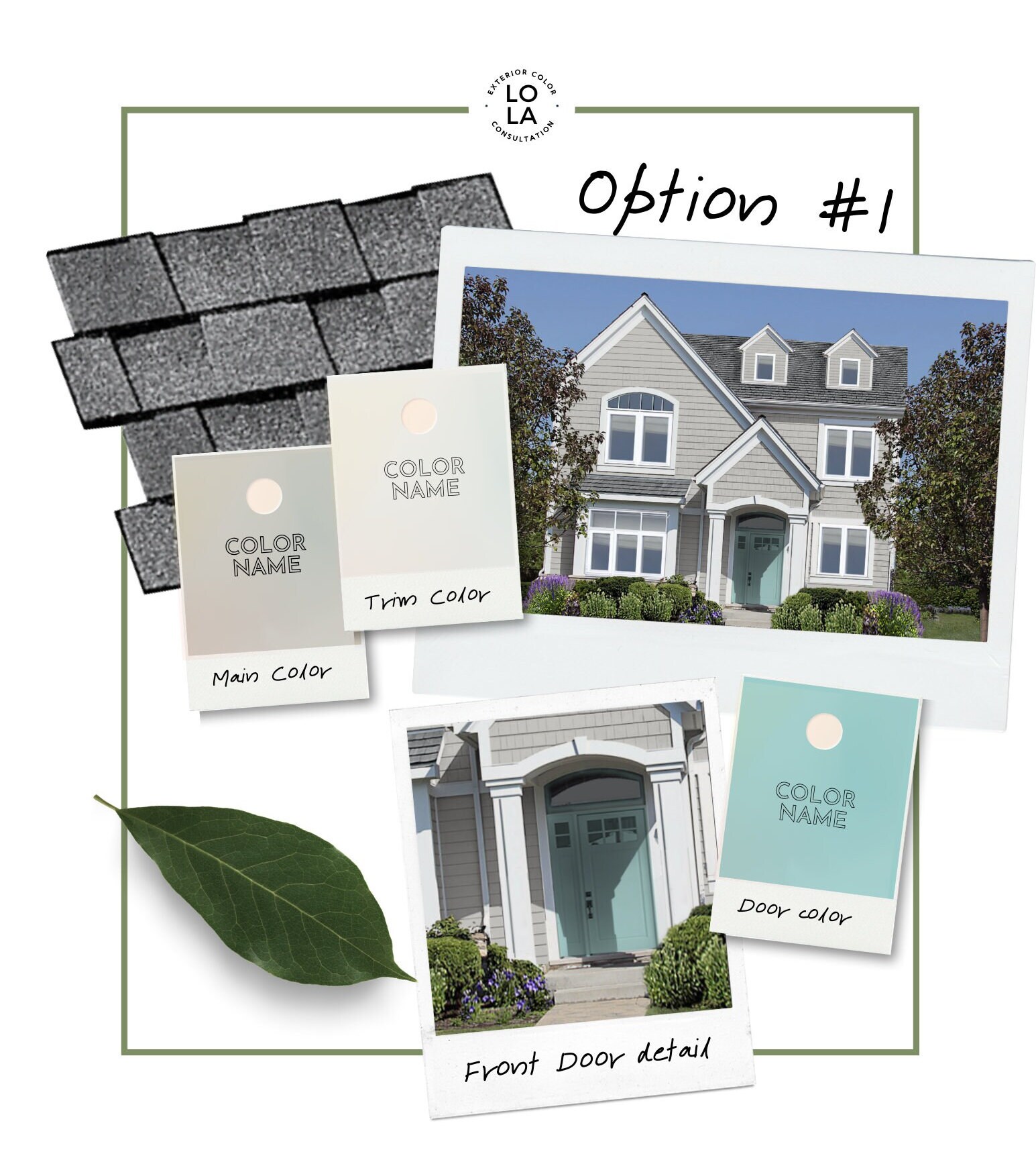 Gray House Exterior Color Palette: Modern Color Schemes (digital ...