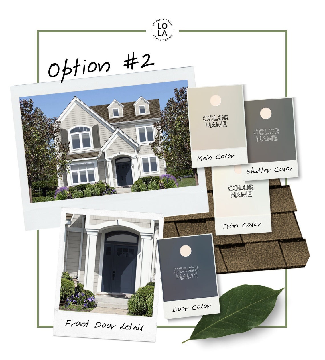 Beige House Exterior Color Palette for Brown Roof (digital Download) - Etsy