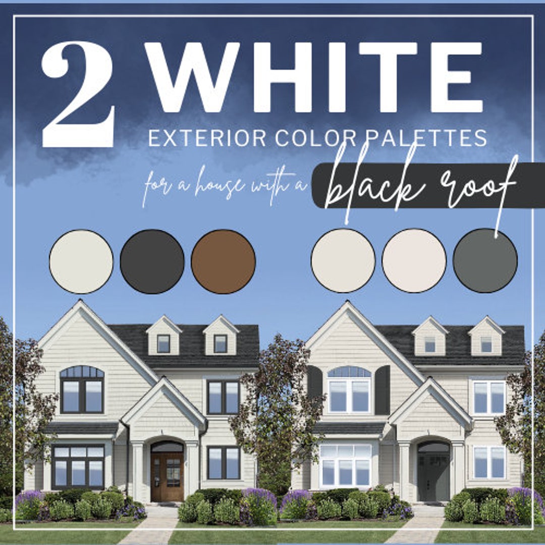 WHITE Exterior Paint Color Combinations - Modern Farmhouse - Custom ...