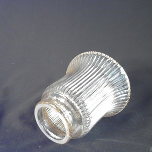 Vintage Prismatic Ribbed Glass With Gold Iridesence , Bell Shade ...