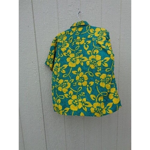 L Vtg Fred Richards 1950s 60s Green Yellow Extra Loop… - Gem