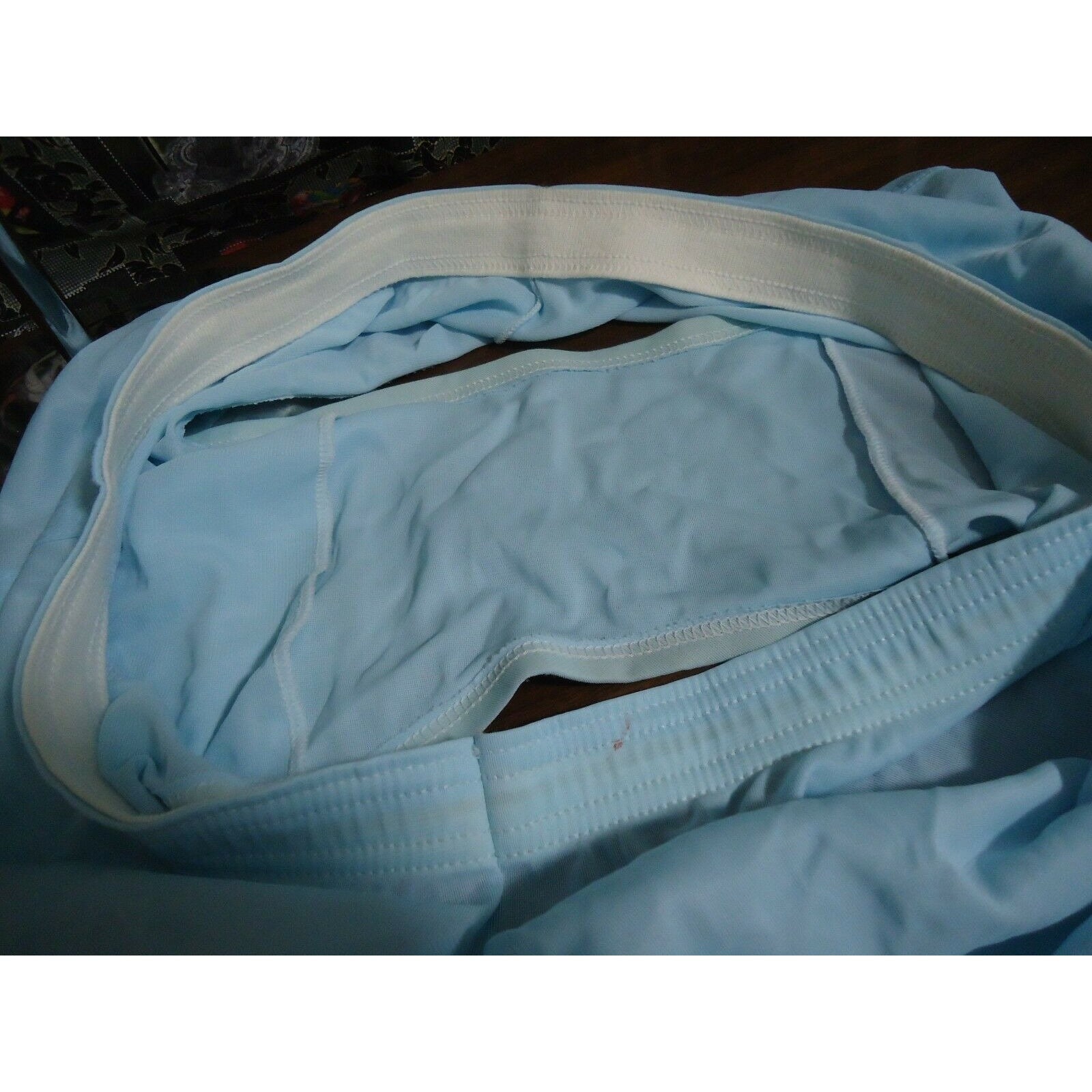 Nos Vtg Light Blue Silky Nylon Tricot Jockey Briefs Underwear Sz 40 ...