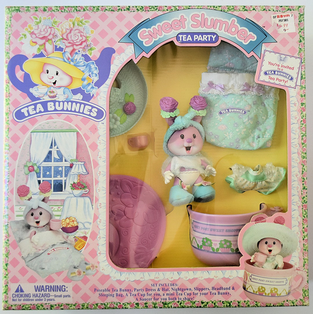Vintage Tea Bunnies Sweet Slumber Tea Party Kidsview 90s Toys New Box ...